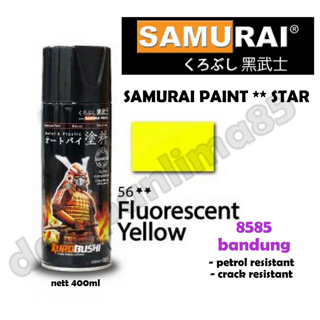 Jual Samurai Paint 56** Fluorecent Yellow/Scotlite Kuning Cat Semprot/Pylox/Pilox/Pilok/Helm ...