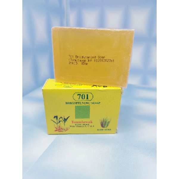Jual 12 Pcs - 701 Sabun Temulawak Aloe Vera Brightening Soap Original ...