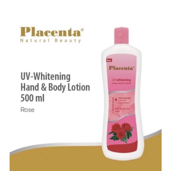 Jual Placenta UV Whitening Hand Body Lotion 500 ml | Shopee Indonesia