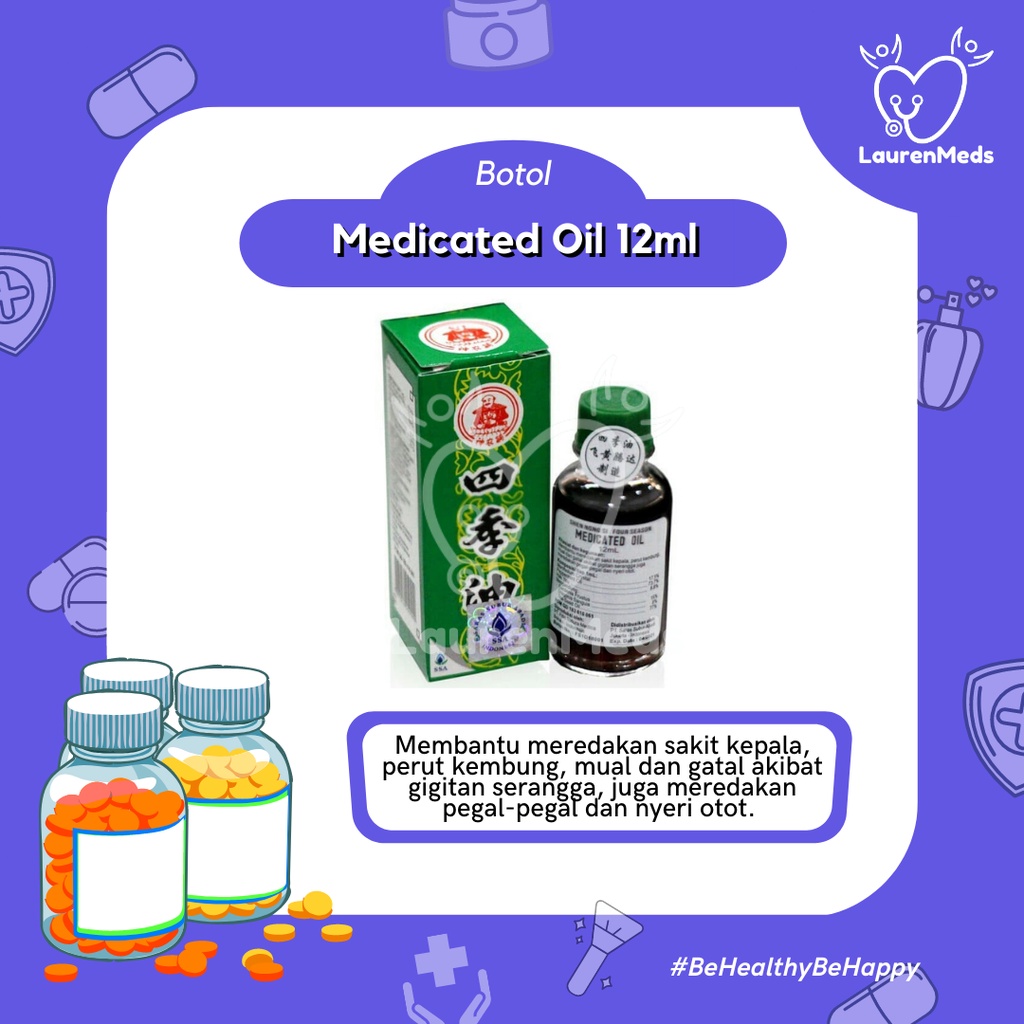 Jual Shen Nong Si Four Season Medicated Oil | BOTOL | Shopee Indonesia