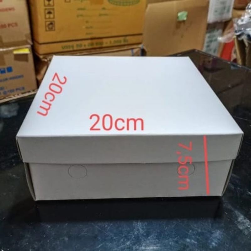 Jual Box nasi / kotak dus nasi / kertas karton makanan tebal 350gram ...