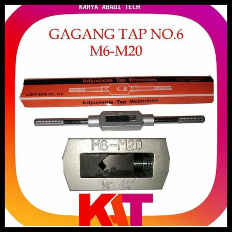 Jual Gagang Hand Tap M6-M20 Handle Tapping LongSeiki Japan 250mm ...