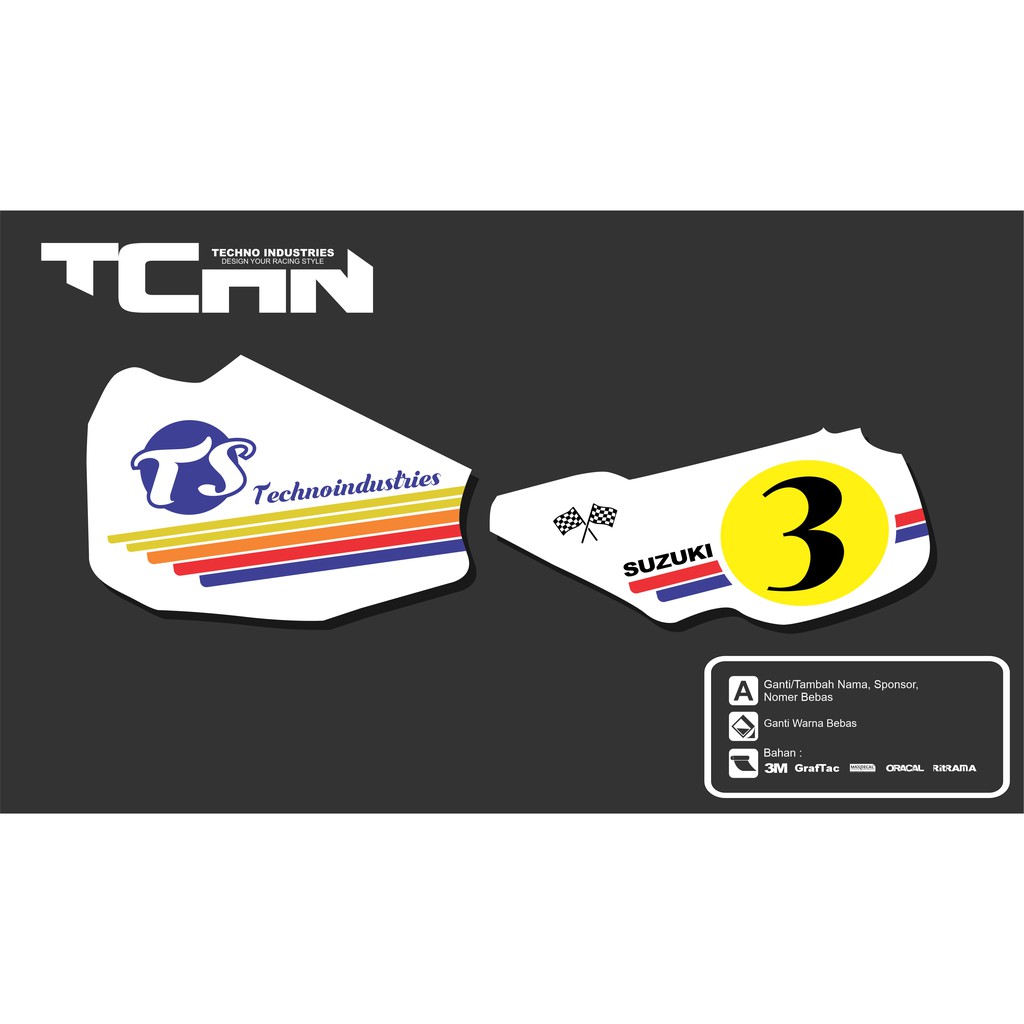 Jual DECAL STRIPING STICKER SUZUKI TS 125 CLASIC | Shopee Indonesia