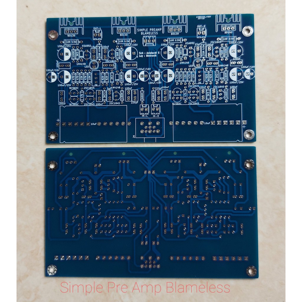 Jual PCB Simple PreAmp Blameless Dauble layer | Shopee Indonesia
