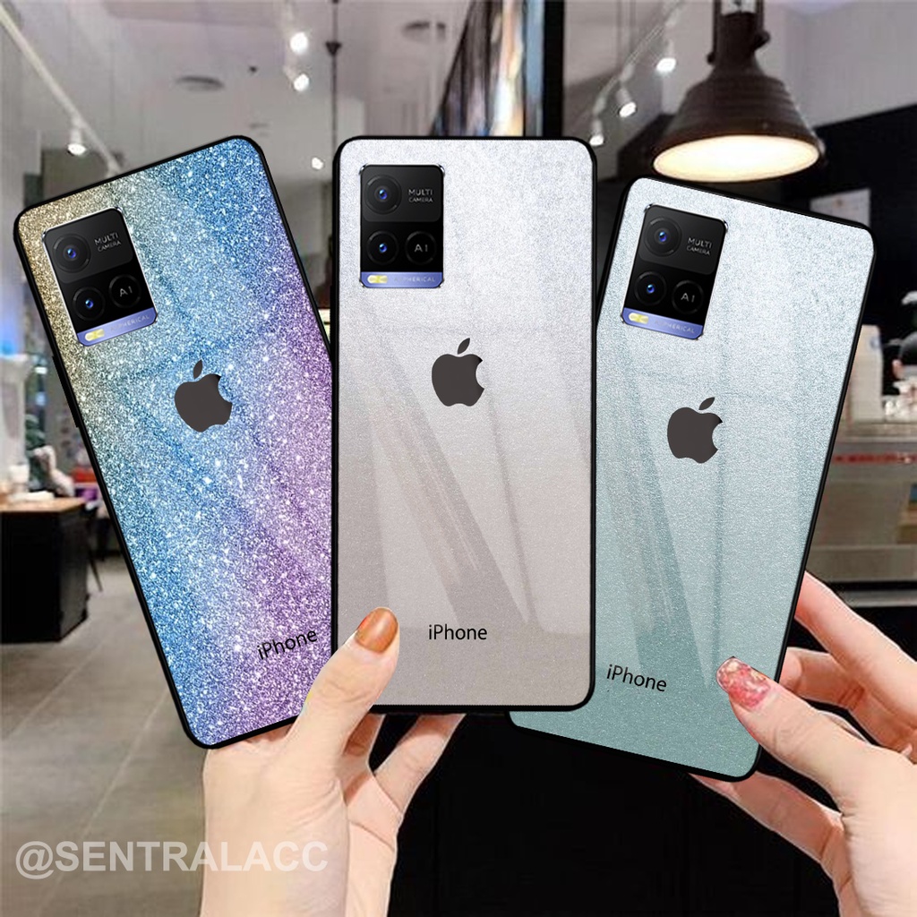 Jual Softcase Glass Kaca GLITTER [SF94] VIVO Y21T-Y21S-Y33S-Y21 Terbaru ...