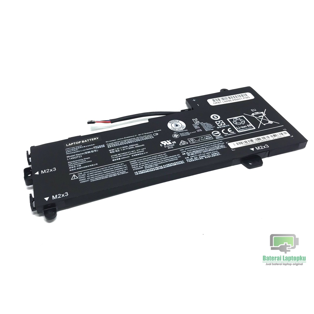 Jual Baterai ORIGINAL LENOVO IdeaPad 100-14IBY, U30, E31-70, U31-70 ...