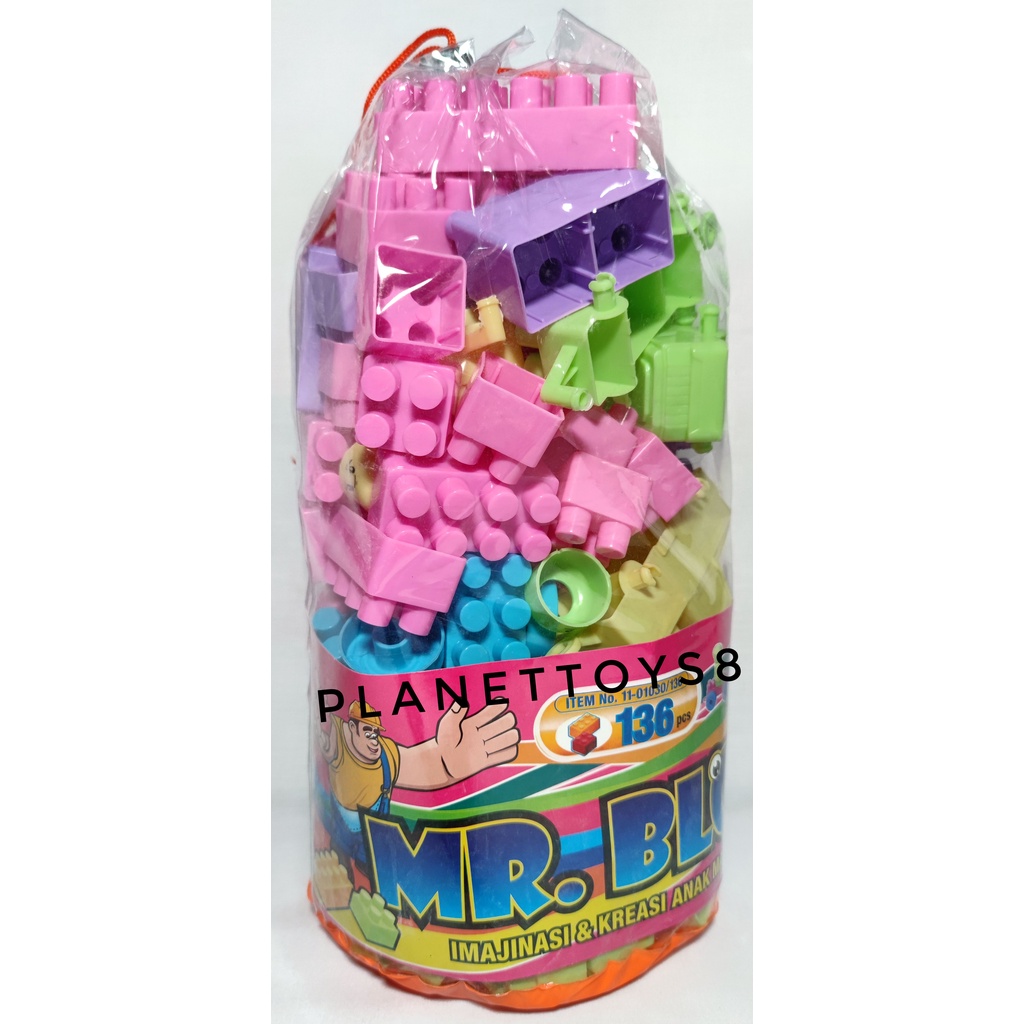 Jual MR BLOCK 136 Pcs - Mainan Balok Susun Edukasi Anak | Shopee Indonesia