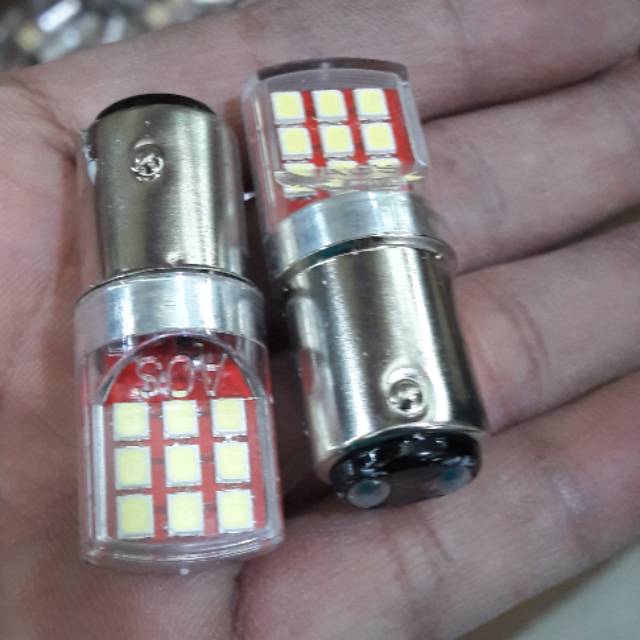 Jual Lampu LED Rem Kaki 2 Putar Model New 18 Titik 12v Flash/Kedip ...