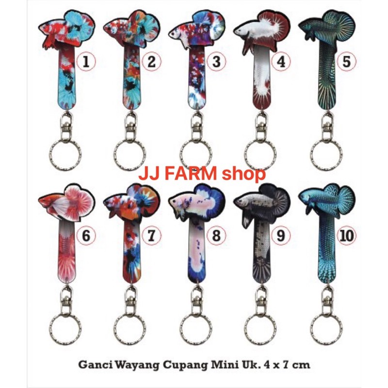 Jual wayang ikan cupang full aclyric keras kecil stick untulan mental ...