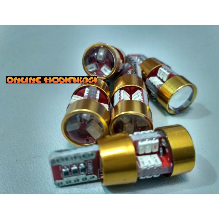 Jual Led T10 Lensa Canbus 12 Volt | Shopee Indonesia