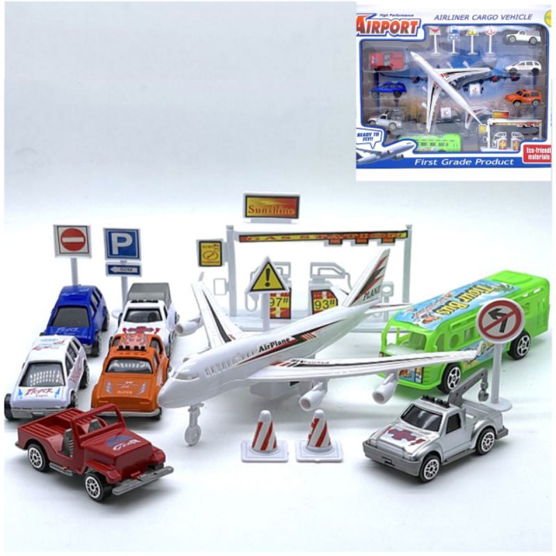 Jual Mainan Set Kargo Pesawat Terbang Airport Mobilization - Play Set ...