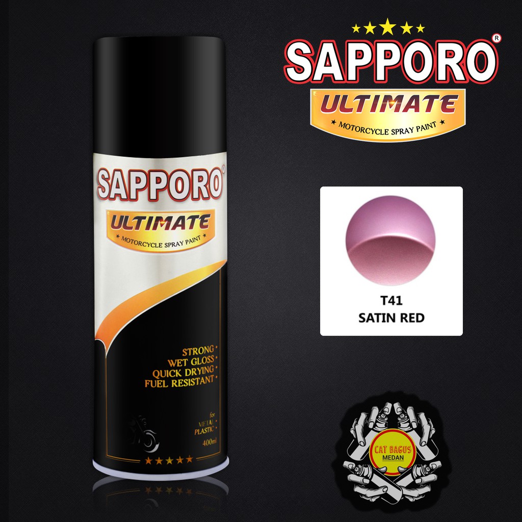 Jual CAT SEMPROT SAPPORO ULTIMATE LC04 SATIN PINK WARNA MERAH MUDA PINK ...