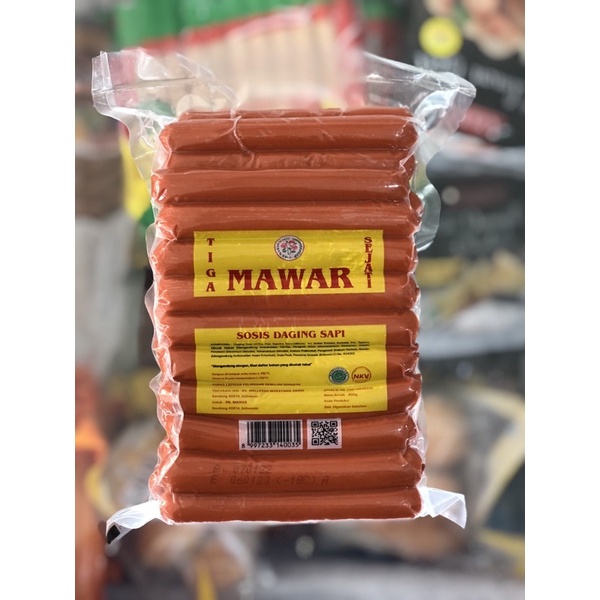 Jual Tiga Mawar Sosis Sapi / Sosis Sapi Mawar 800gr isi 33 | Shopee ...