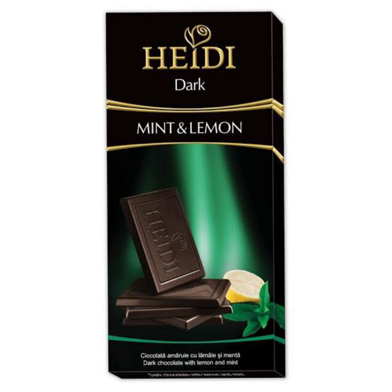 Jual Heidi Dark Chocolate with Lemon and Mint 80gr | Shopee Indonesia