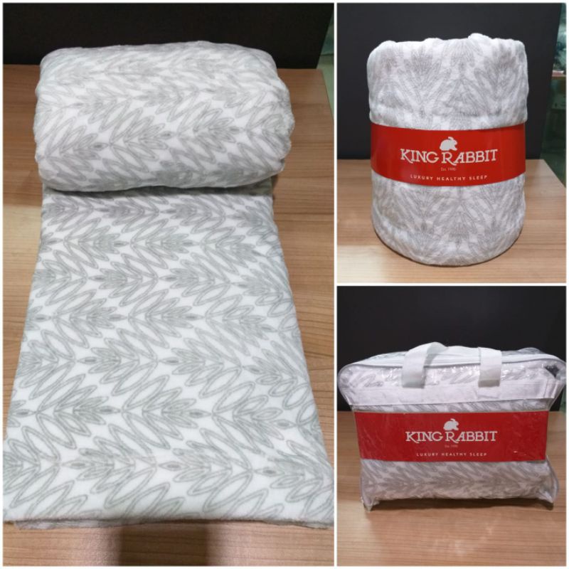 Jual King Rabbit Thermal Blanket Selimut Fleece 150 x200 cm | Shopee Indonesia
