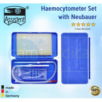 Jual Assistent Haemocytometer Set With Neubauer - Hemositometer ...