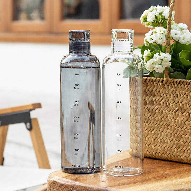 Jual [JINGO] Botol Minum Aesthetic Water Bottle Termos Botol Bening ...