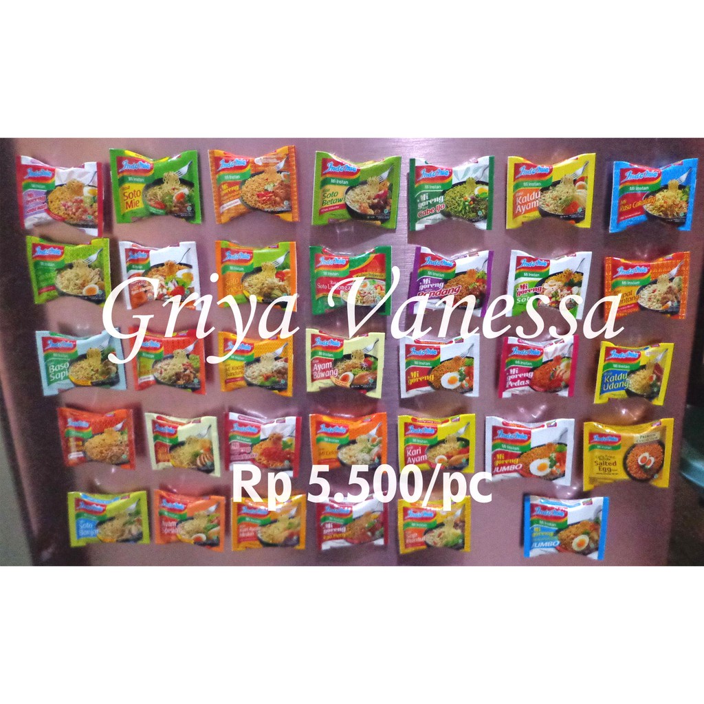 Jual Paket magnet kulkas miniatur Indomie | Shopee Indonesia