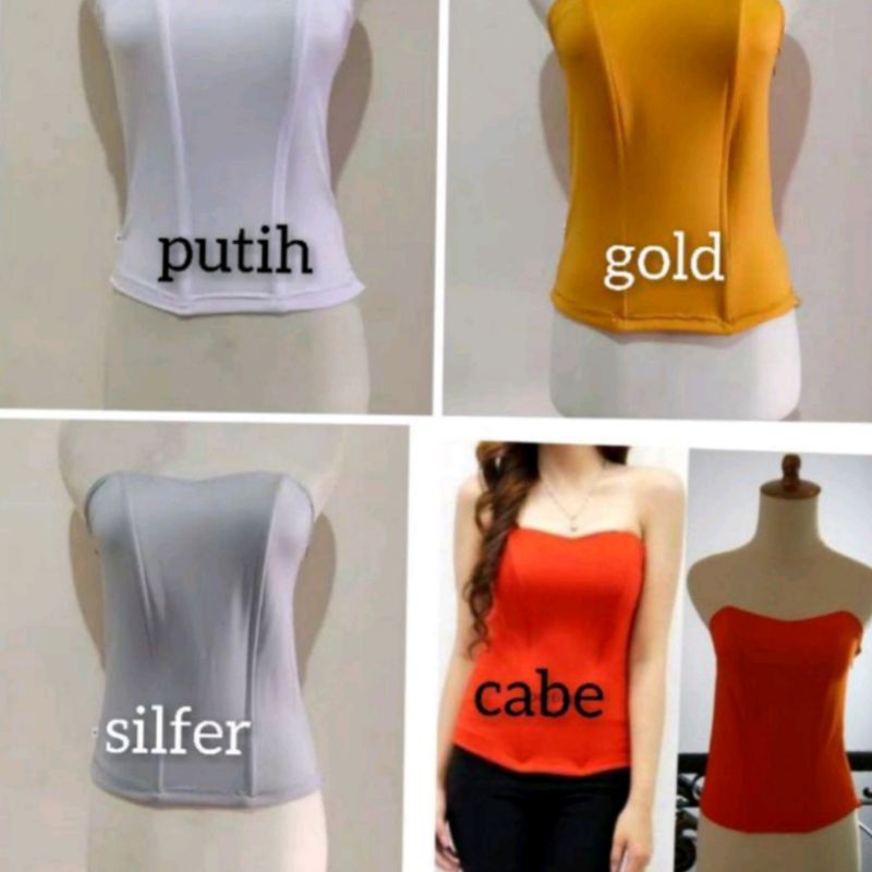 Jual Kamisol Kebaya / Bustier / Longtorso Kebaya Kaos Model Kemben ...