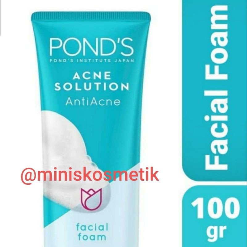 Jual Ponds Acne Solution Facial Foam 100g | Shopee Indonesia