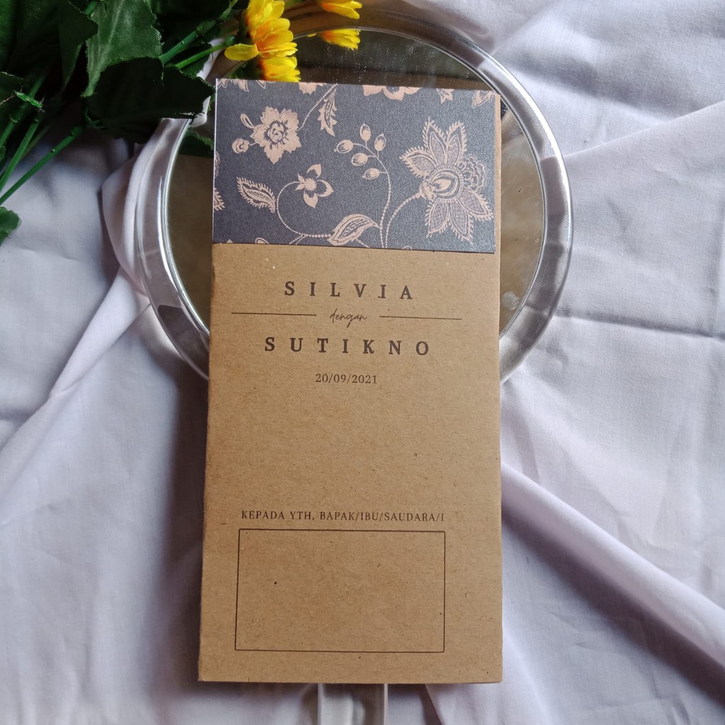 Jual Undangan Pernikahan Kraft Batik | Shopee Indonesia