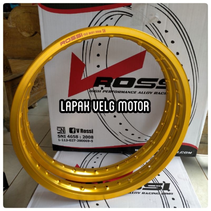 Jual velg Rossi ring 18 uk 160/160,uk 160/185,uk 185/215 warna gold ...