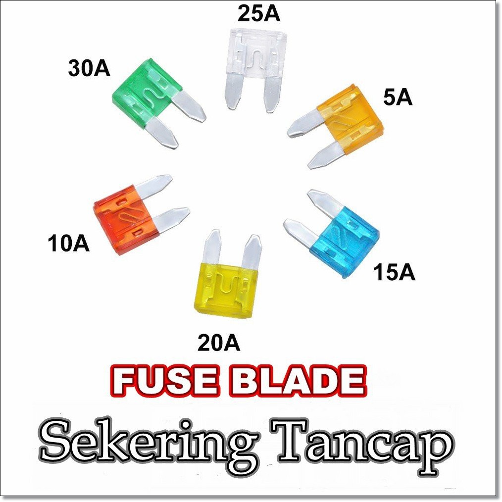 Jual Fuse Blade - Sekering Tancap - Sekering Mobil - 5A 10A 15A 20A 25A ...