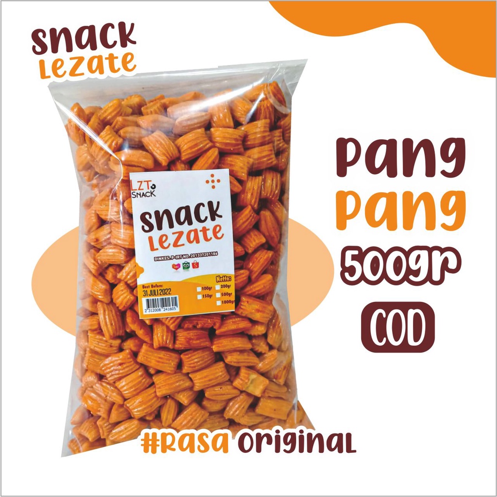 Jual Pangpang Pedas Manis 500gr Murah Enak Renyah / Pang Pang Kiloan ...