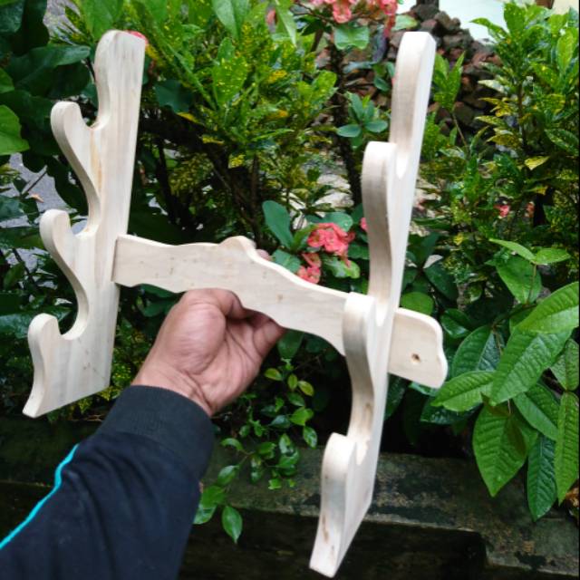 Jual STAND/DUDUKAN/RAK KATANA PEDANG SAMURAI 3 TAHAP | Shopee Indonesia