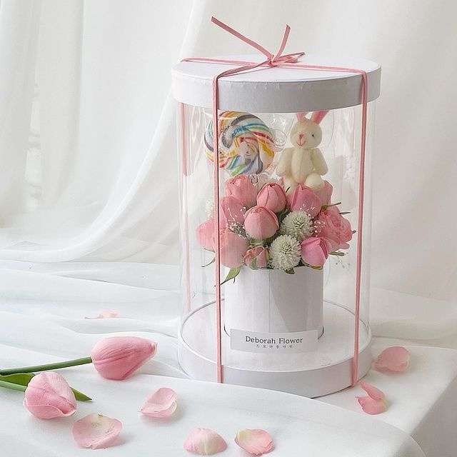 Jual Cake Box Bulat Transparan / Box Kue Bulat Mika Transparan / Round ...