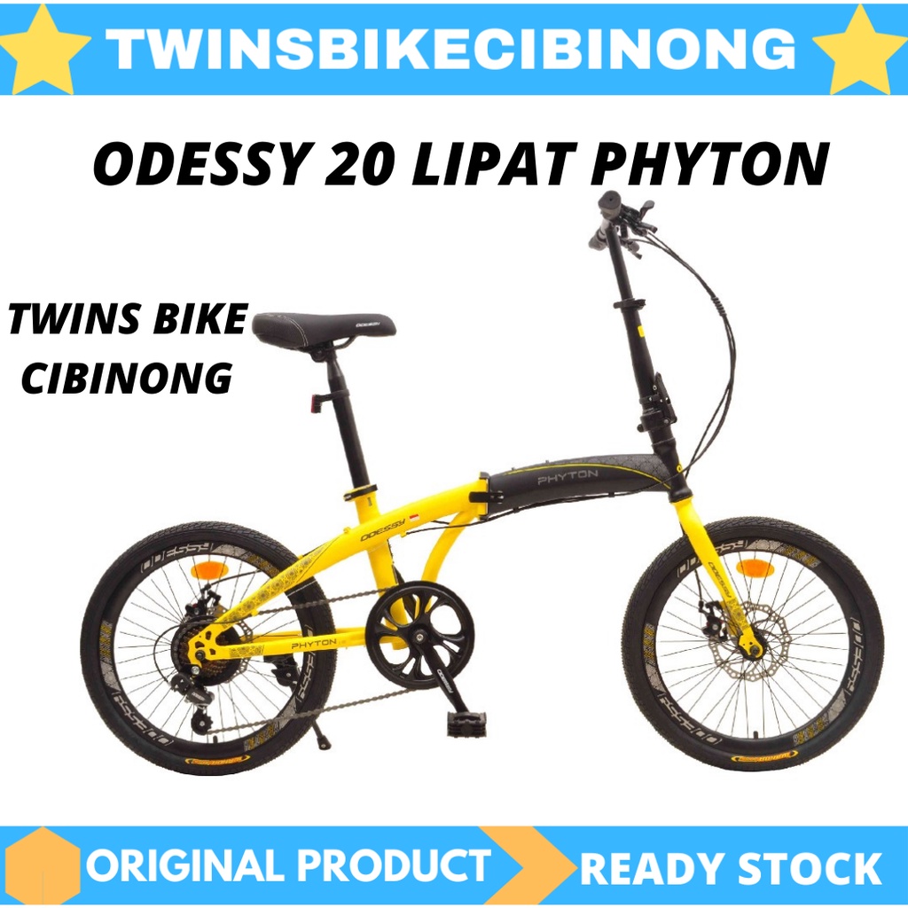 Jual Sepeda lipat 20/16 odessy phyton new disc brake 7speed | Shopee ...