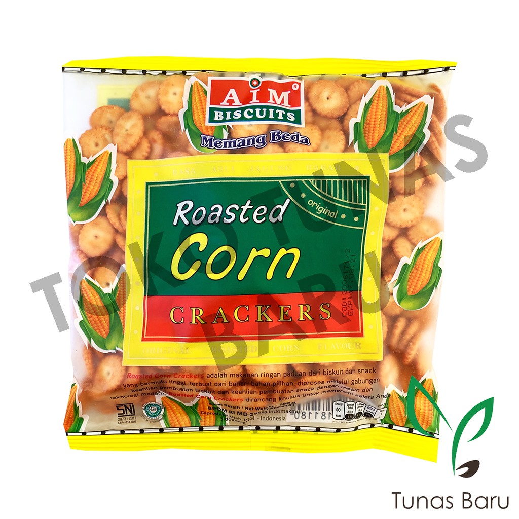 Jual Roasted Corn Crackers - AIM Biscuits (Snack biskuit rasa Jagung ...