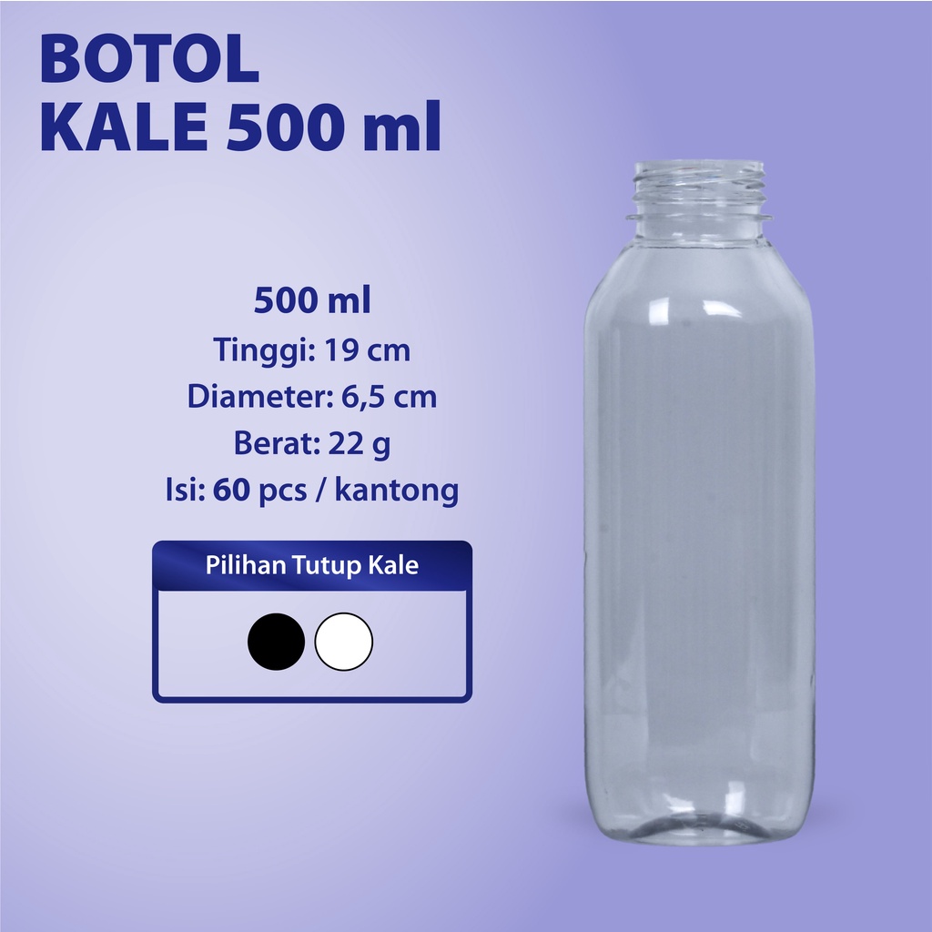 Jual Botol Kale 500 ml / Botol Kopi / Botol Jus / Botol 500ml [78 pcs ...