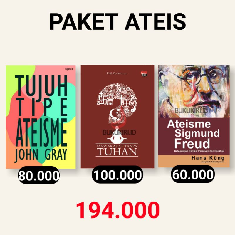 Jual Paket ateis - Buku kiri | Shopee Indonesia