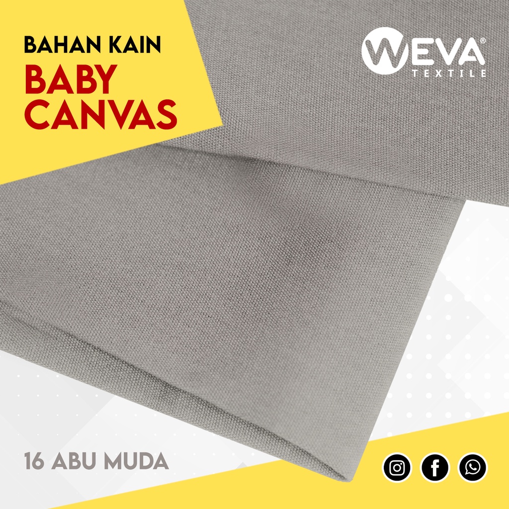 Jual Bahan Kain Baby Canvas Abu Muda | Shopee Indonesia