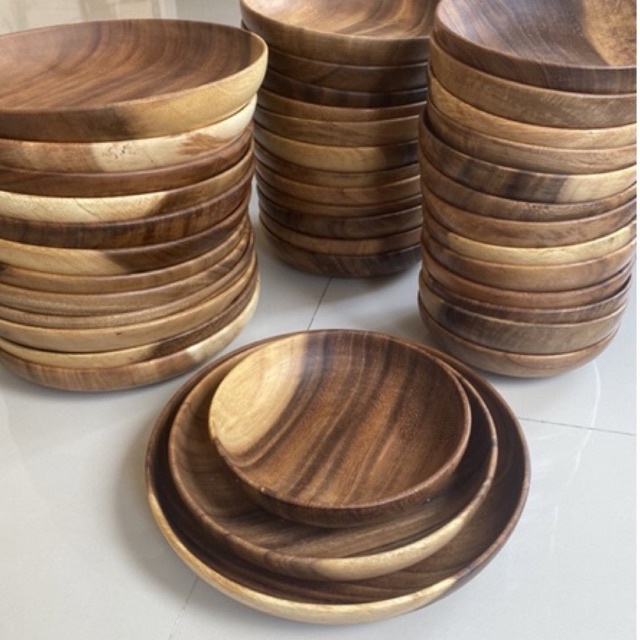 Jual Mangkuk Kayu Jati Diameter 20 - 30cm / Wooden Bowl | Shopee Indonesia