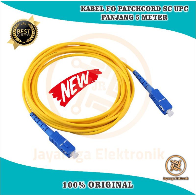 Jual Kabel Patchcore FTTH Fiber Optik SC UPC to SC UPC Panjang 5 Meter ...