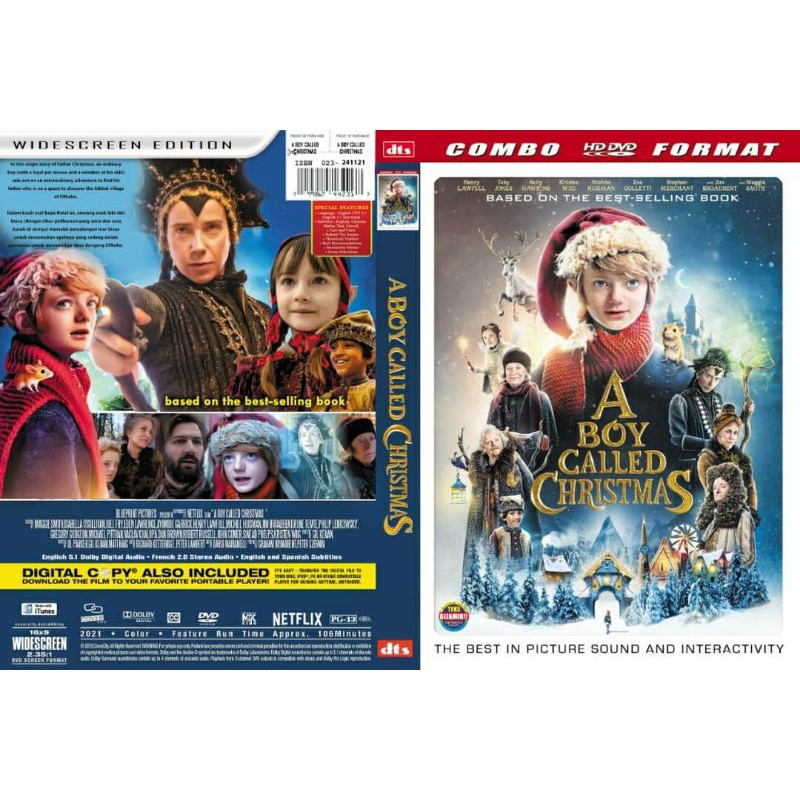 Jual dvd A Boy Called Christmas 2021 {OD DTS R1} {Adventure, family} {Maggie Smith, Joel Fry ...
