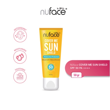 Jual NUFACE COVER ME SUN SHIELD SPF 50 PA+++ 50gr (DUS KUNING) | Shopee ...
