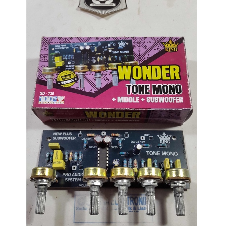 Jual KIT TONE CONTROL MIDLE PLUS SUBWOOFER - MONO | Shopee Indonesia