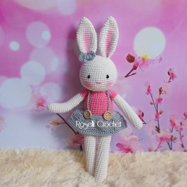 Jual AMIGURUMI - Boneka Rajut Pretty Bunny Amigurumi | Shopee Indonesia