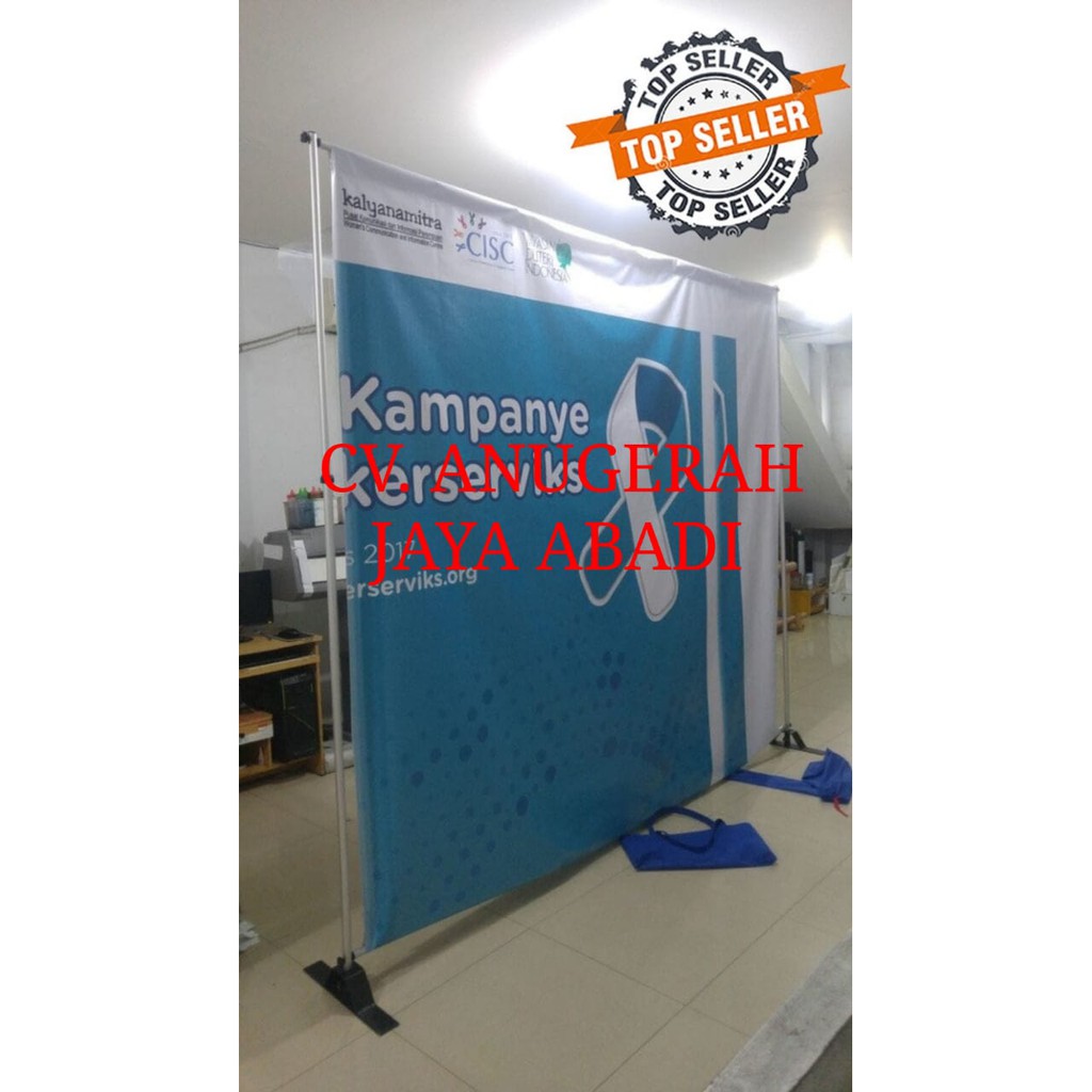 Jual JUMBO BANNER 3X3 BACKWALL / BACKDROP / TRIPOD BANNER 3X3 | Shopee ...