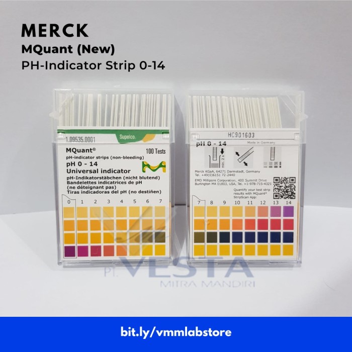 Jual MERCK Universal pH indikator (Kertas Lakmus) | Shopee Indonesia