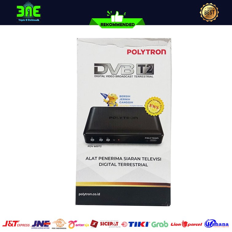 Jual Polytron PDV-600T2 DVB-T2 Set Top Box TV Digital Channel UHF ...