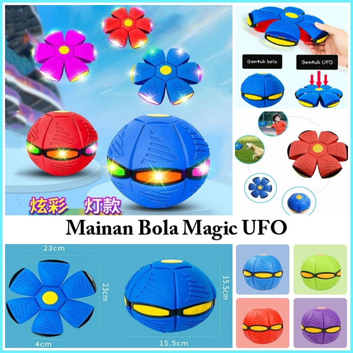 Jual Mainan Anak Murah Magic Ball UFO Bola Ajaib Bola Lempar Sepak Bola ...