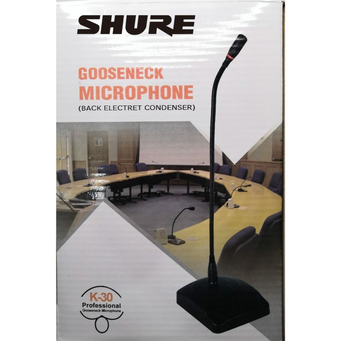 Jual Mic SHURE K30 k-30 Podium Free KABEL 5m utk Meja Table Mimbar ...