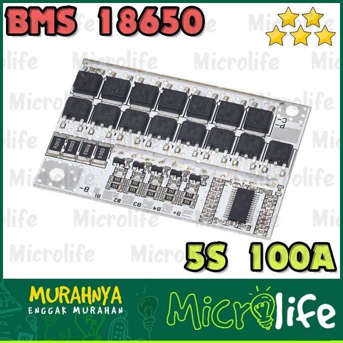 Jual ORIGINAL - BMS 5S 100A 18650 Charger Module Battery Management ...