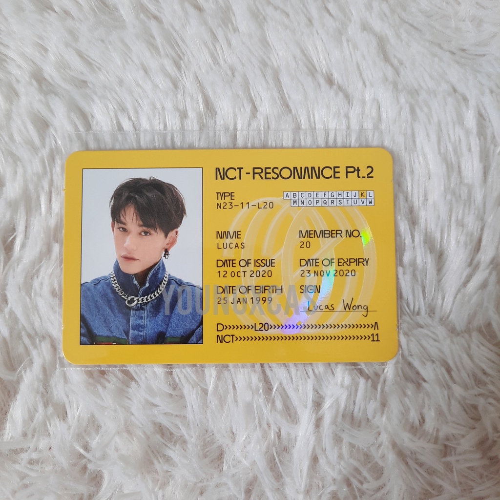 Jual ID CARD LUCAS NCT 2020 / PC LUCAS NCT 2020 DEPARTURE ALBUM ...