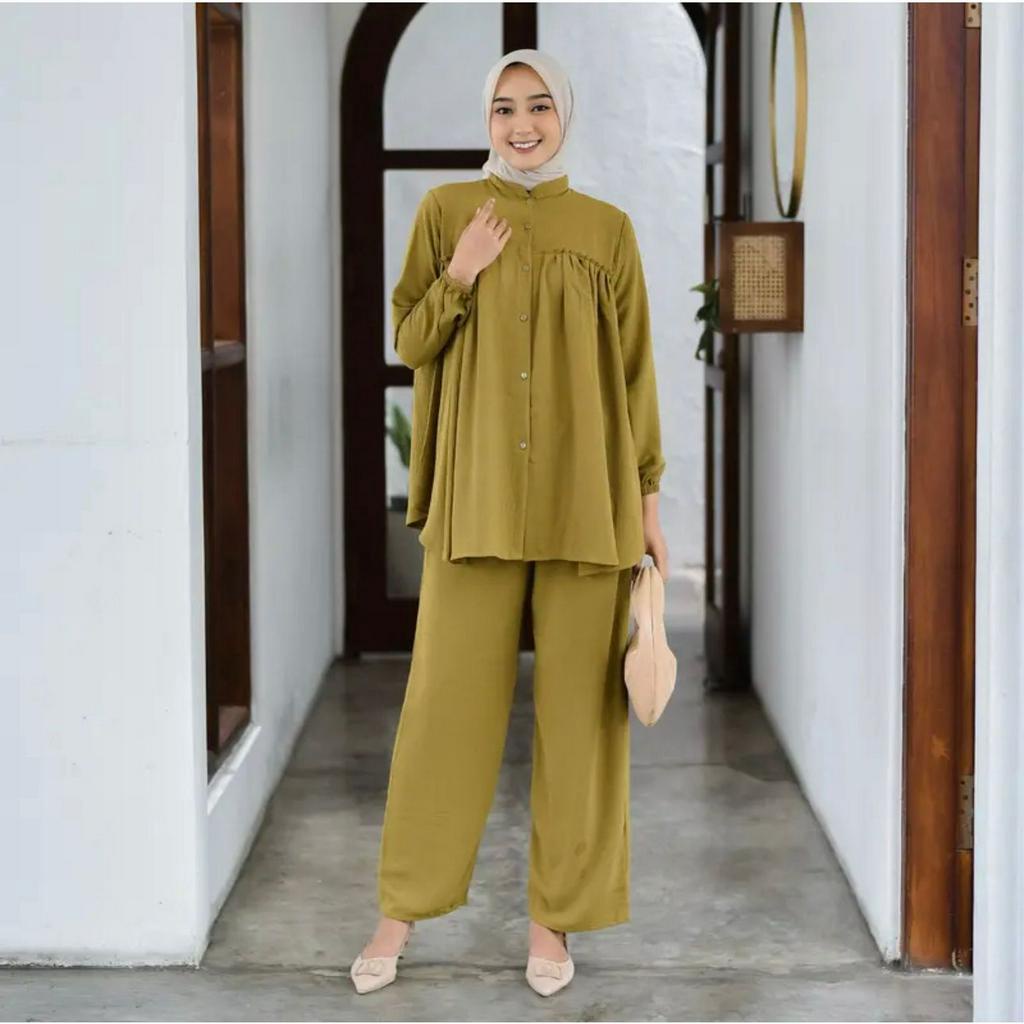 Jual RADEV ONESET SETELAN WANITA MUSLIMAH AIRFLOW CRINCKLE CRINCLE ...