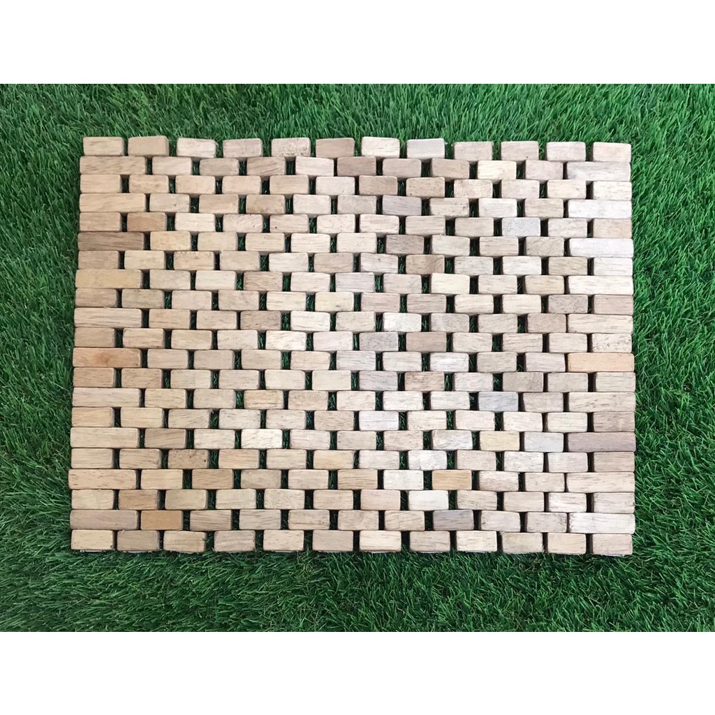 Jual Alas Tatakan Panas Piring Kayu / Placemat Kayu Termurah | Shopee ...